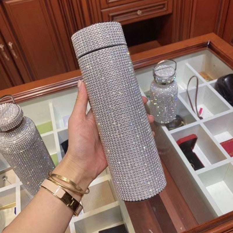 Luxury Flash Diamond Vacuum Flask - Sparkling Thermal Bottle – Ectron ...