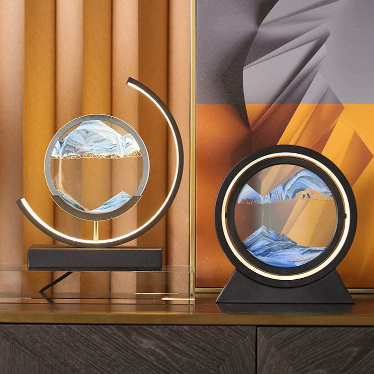 Quicksand Painting Table Lamp - Creative Light Luxury Decor – Ectron Online