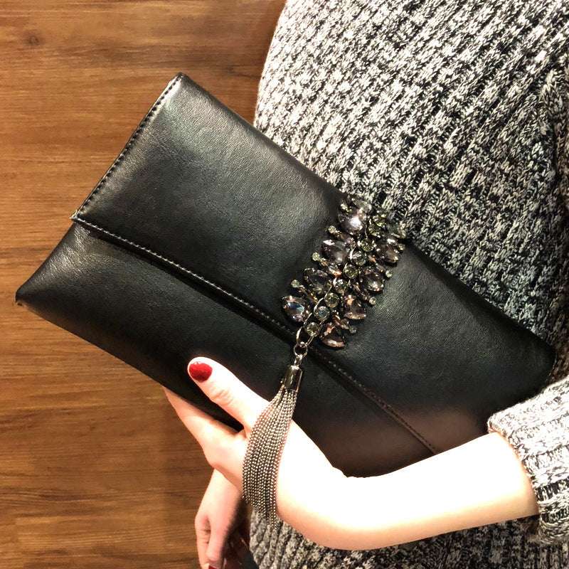 Rhinestone One-Shoulder & Slant Clutch – Ectron Online
